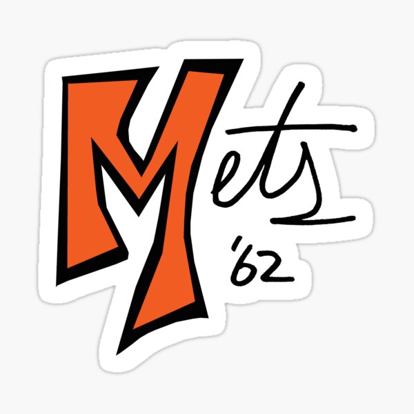 "Mets '62 All Black (NY Mets)" Sticker for Sale by LockedUp | Redbubble
