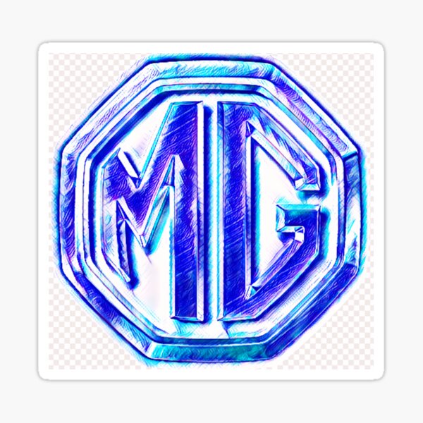 "mg logo" Sticker for Sale by Maximilijan | Redbubble