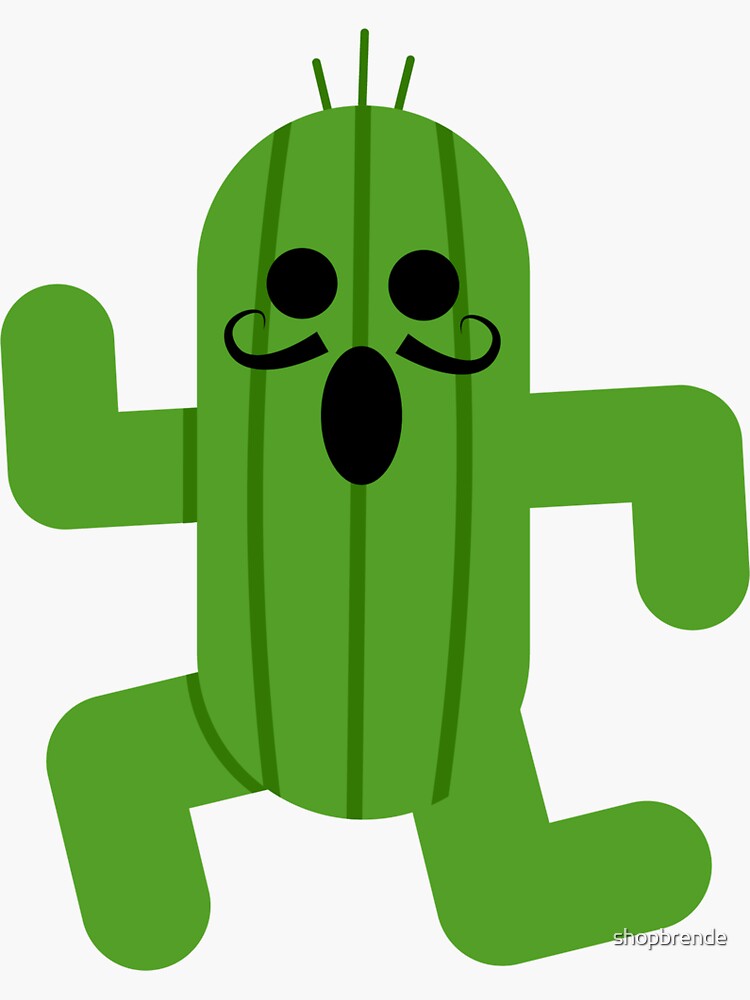 "Final Fantasy Jumbo Cactuar " Sticker for Sale by shopbrende | Redbubble