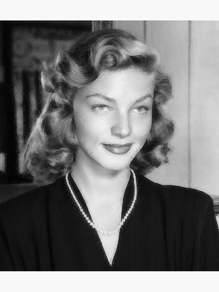 "Lauren Bacall Beautiful Hollywood Legend Art" Sticker for Sale by ...