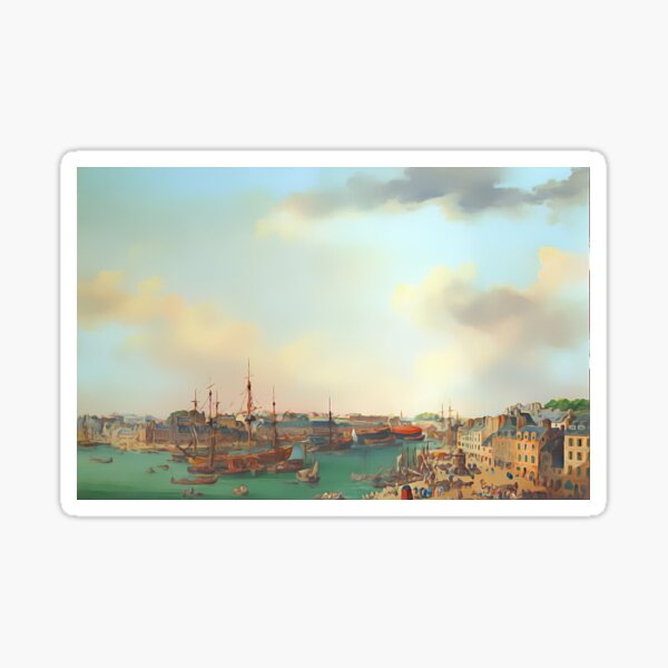 "The Port" Sticker for Sale by DeltaArtDesigns | Redbubble
