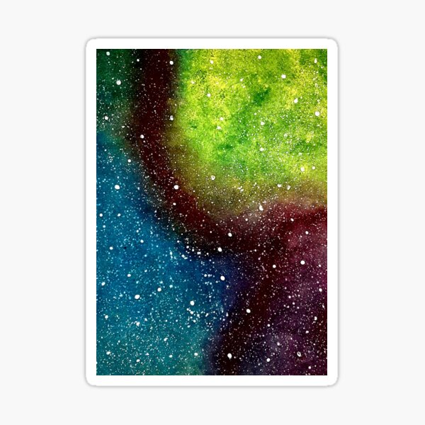 "Tricolor Nebula" Sticker for Sale by SilverFantasy | Redbubble