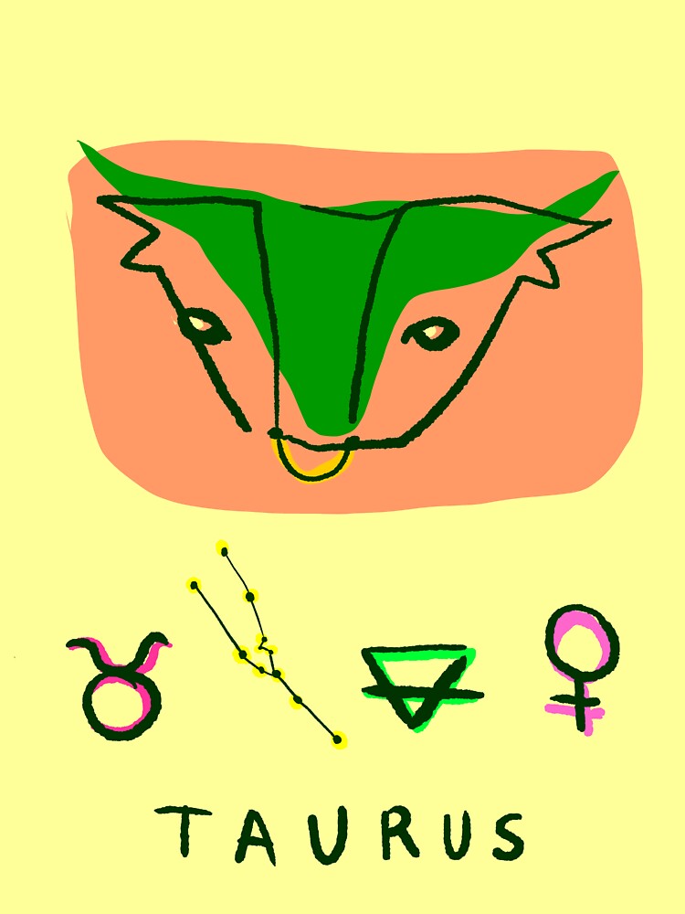 "Taurus Warm Earth Baby" Sticker for Sale by 3ET3 | Redbubble