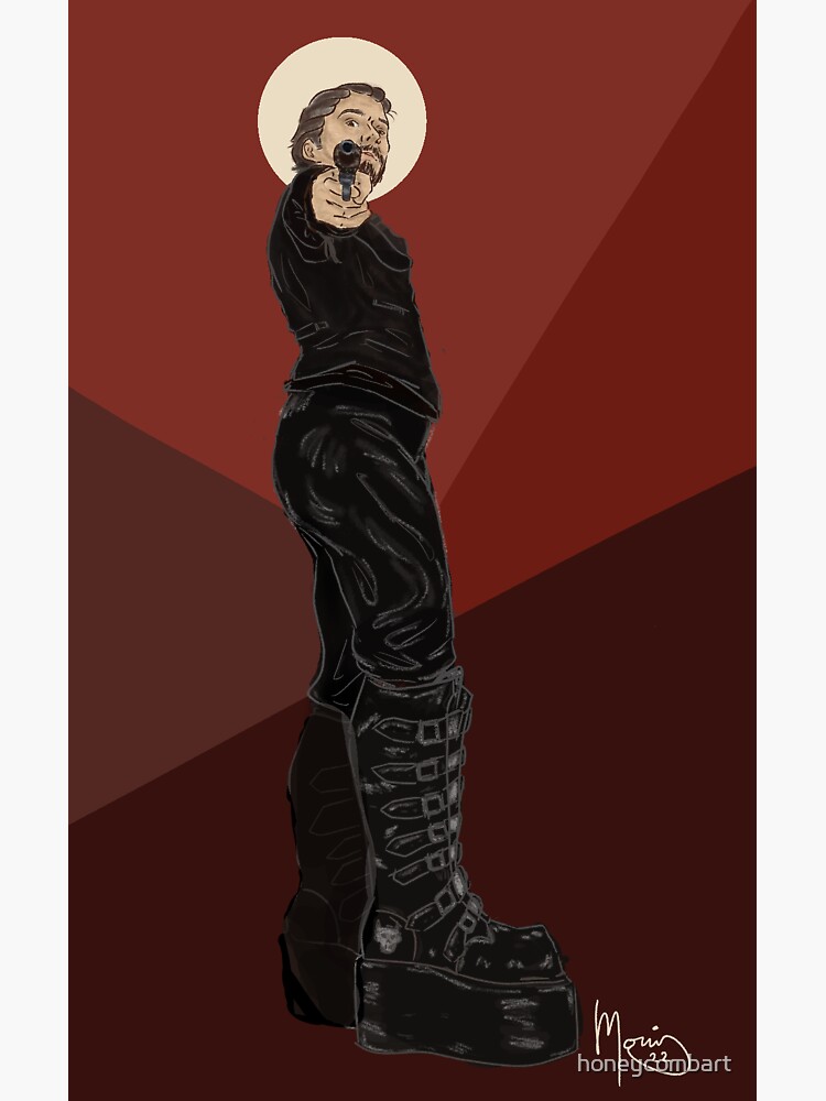 "izzy hands gets demonias" Sticker for Sale by honeycombart | Redbubble