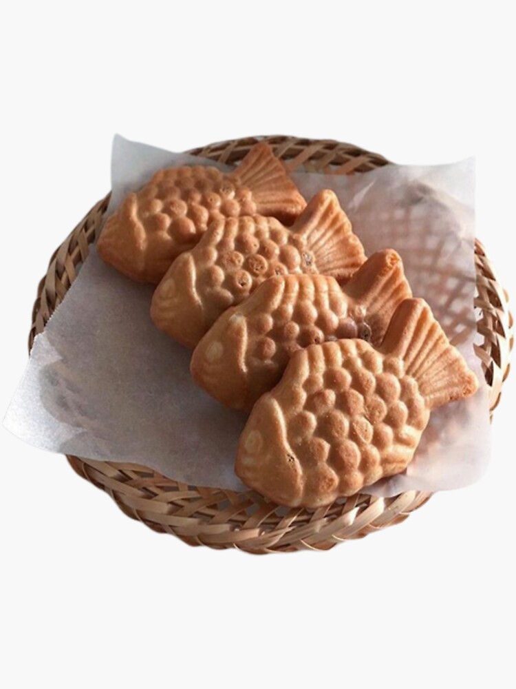 "Korean Fish Pastry - 붕어빵" Sticker for Sale by Kito-Kato | Redbubble