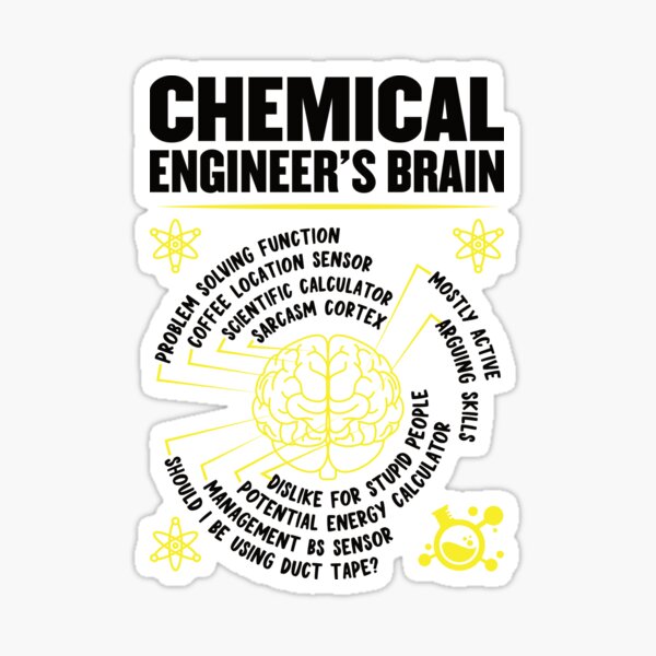 "Chemical Engineer's Brain Chemical Engineering Gift Funny Chemical ...
