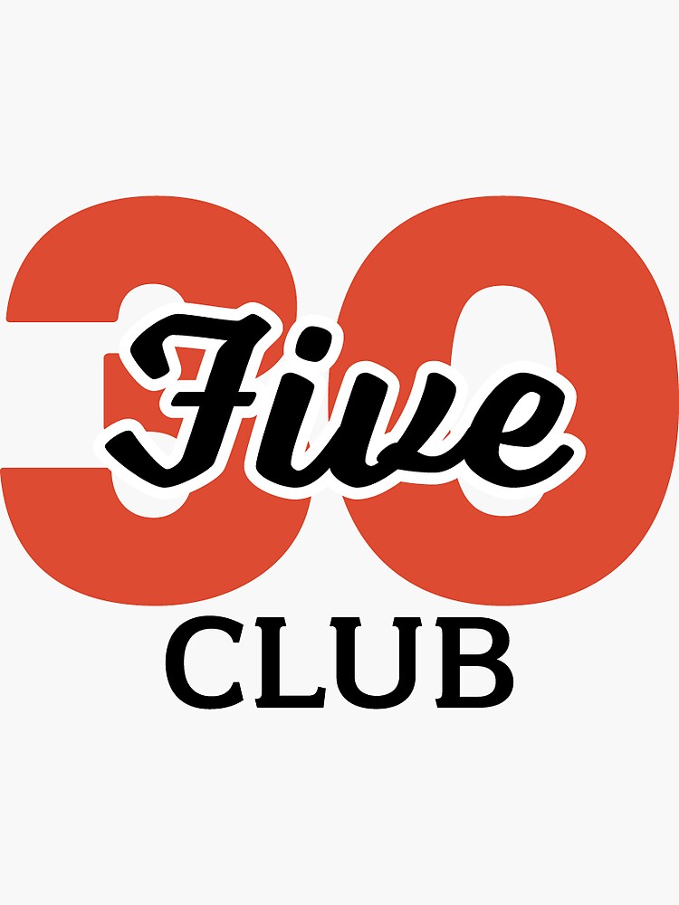 "Five Thirty Club 3" Sticker for Sale by GraceFritz | Redbubble