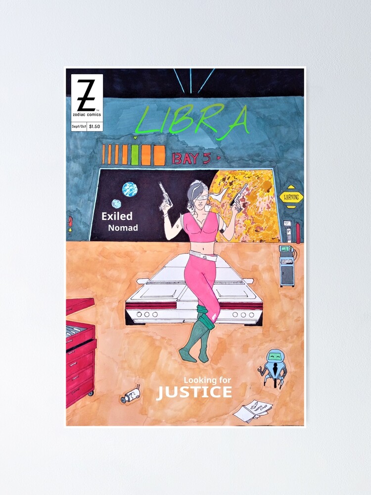 Póster «Arte de portada de cómic de la serie Libra Zodiac» de ...