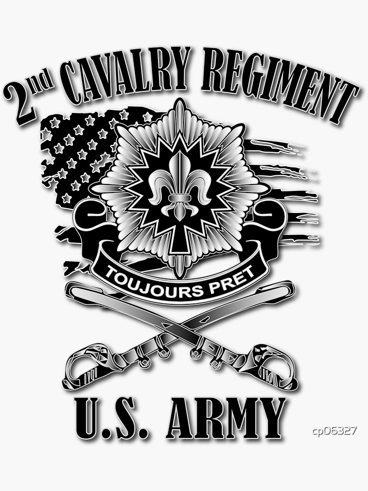 "2nd Cavalry Regiment" Sticker for Sale by cp06327 | Redbubble
