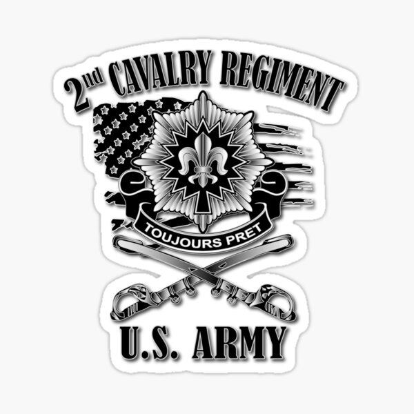 "2nd Cavalry Regiment" Sticker for Sale by cp06327 | Redbubble