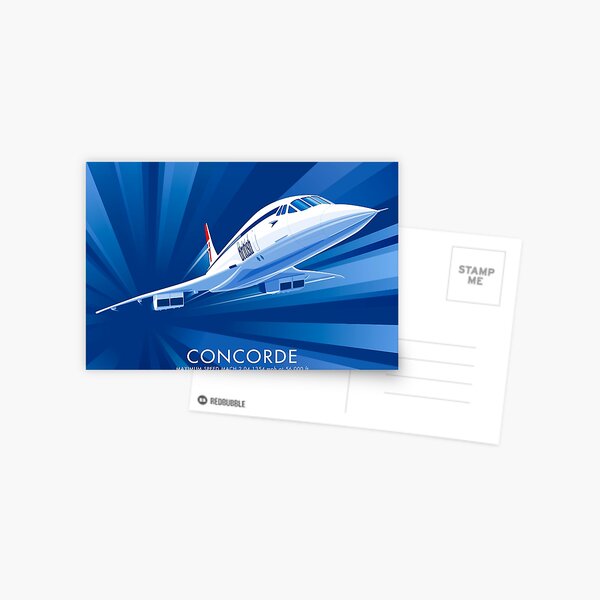 "Concorde" Postcard for Sale by Stephen Millership | Redbubble