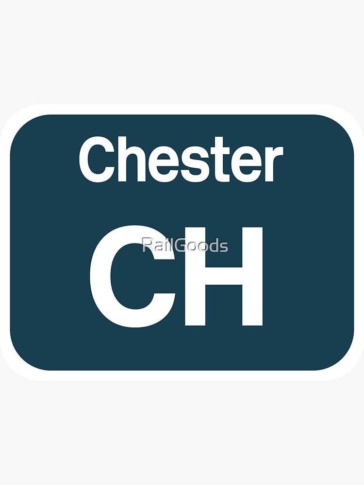 "Chester Depot Logo Sticker" Sticker for Sale by RailGoods | Redbubble