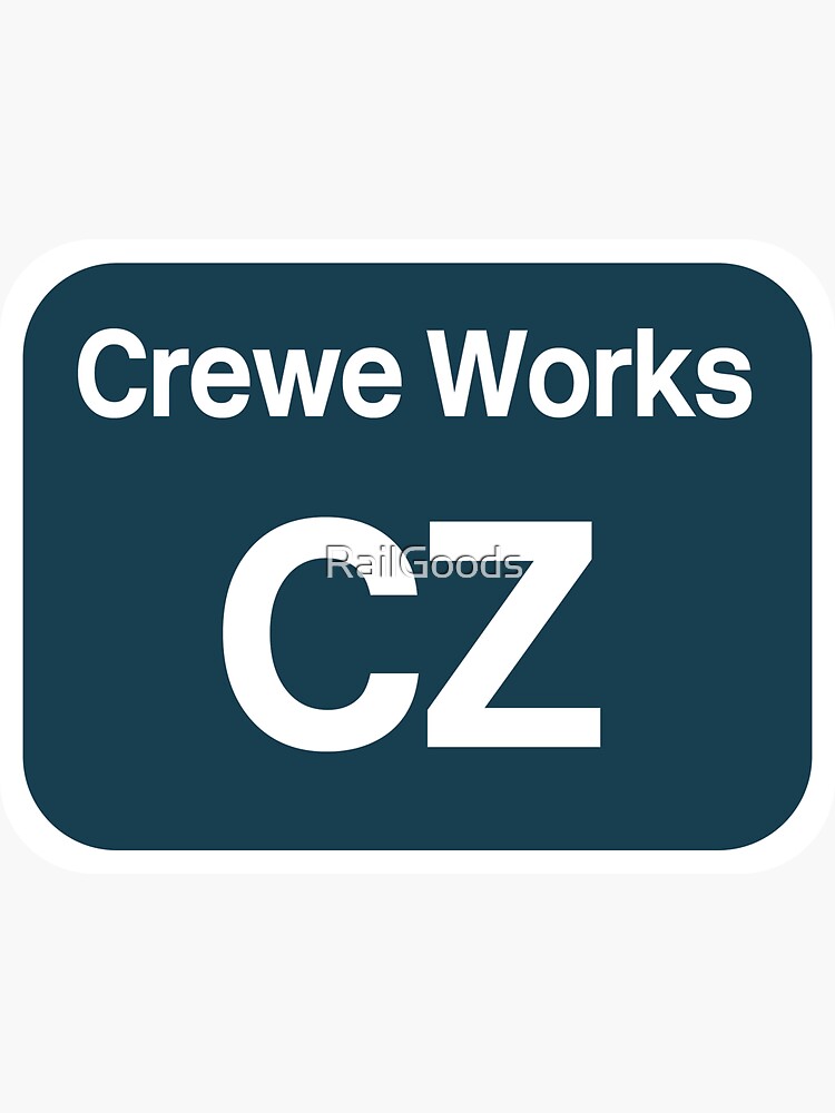 "Crewe Works Depot Logo Sticker" Sticker for Sale by RailGoods | Redbubble