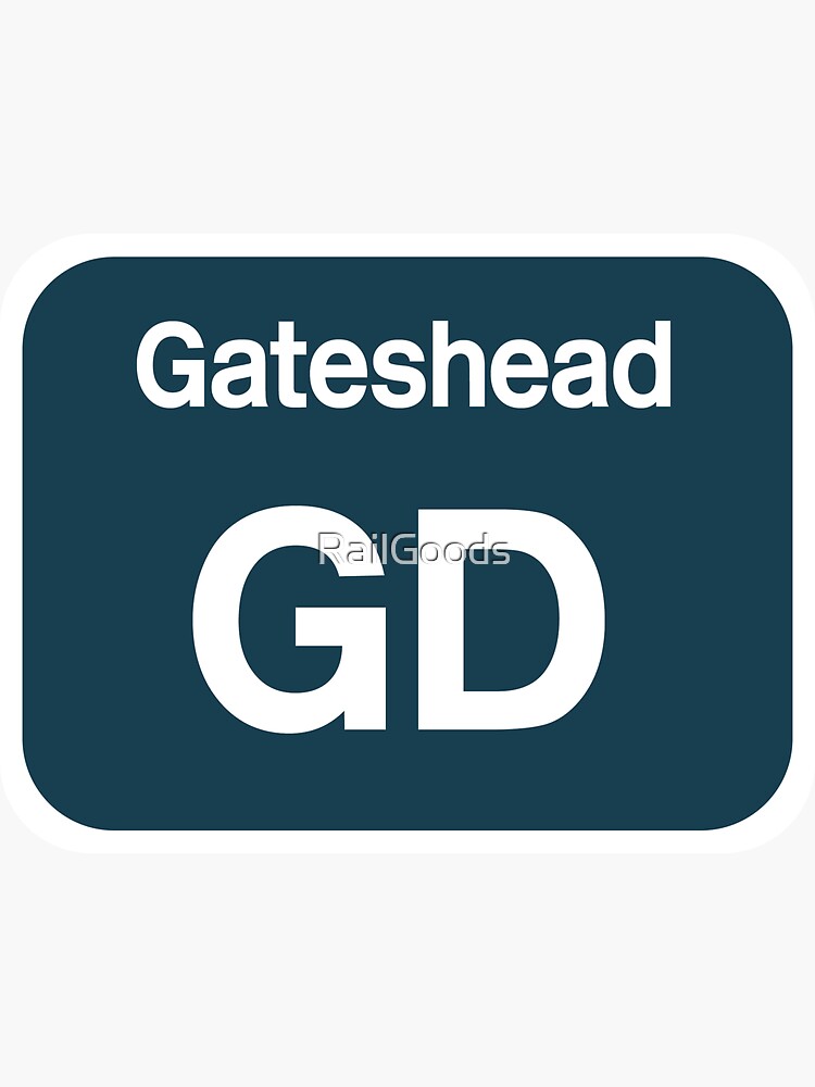 "Gateshead Depot Logo Sticker" Sticker for Sale by RailGoods | Redbubble