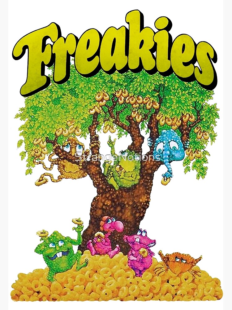 Lámina metálica «Todos los personajes de cereales de The Freakies, su ...