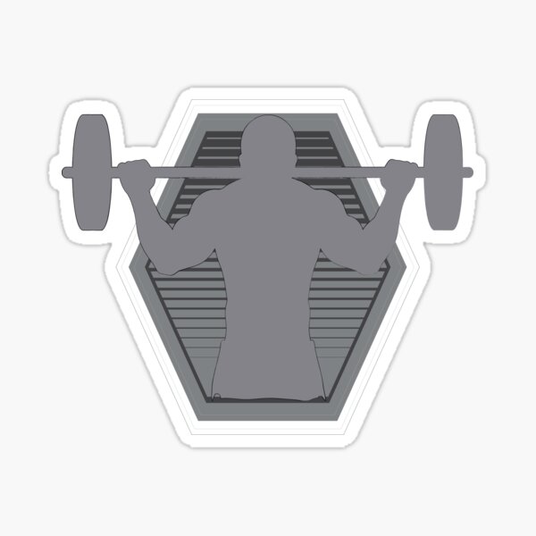 "lifter and bodybuilder" Sticker for Sale by yousermakh | Redbubble