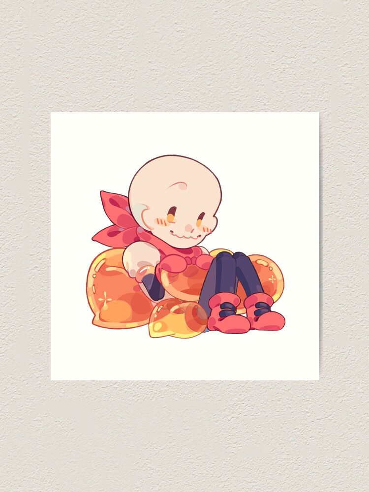 "Chibi Papyrus - Undertale" Art Print for Sale by Orbzforme | Redbubble