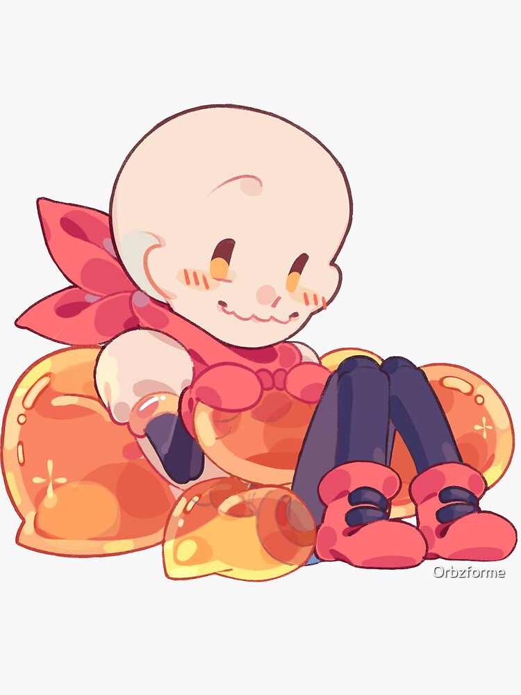 "Chibi Papyrus - Undertale" Sticker for Sale by Orbzforme | Redbubble