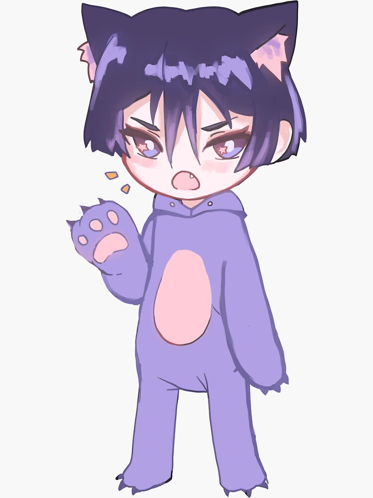 "Scaramouche cat boy Genshin impact" Sticker for Sale by MajiLaji ...