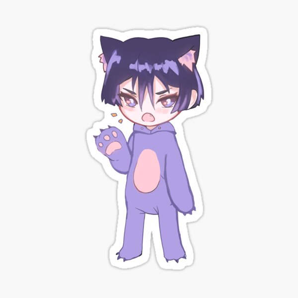 "Scaramouche cat boy Genshin impact" Sticker for Sale by MajiLaji ...