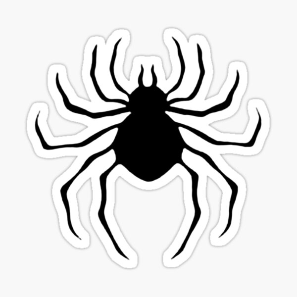 "Black Spider Tattoo" Sticker for Sale by Cesarcali | Redbubble