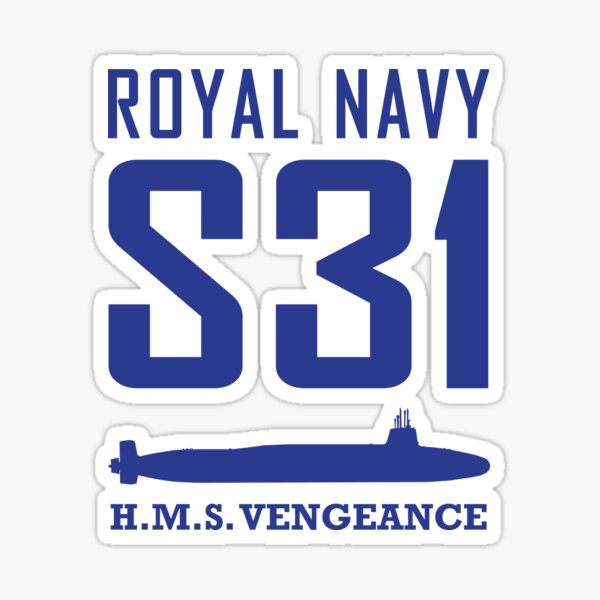 "HMS Vengeance - Royal Navy" Sticker by CoolDesignsUK | Redbubble