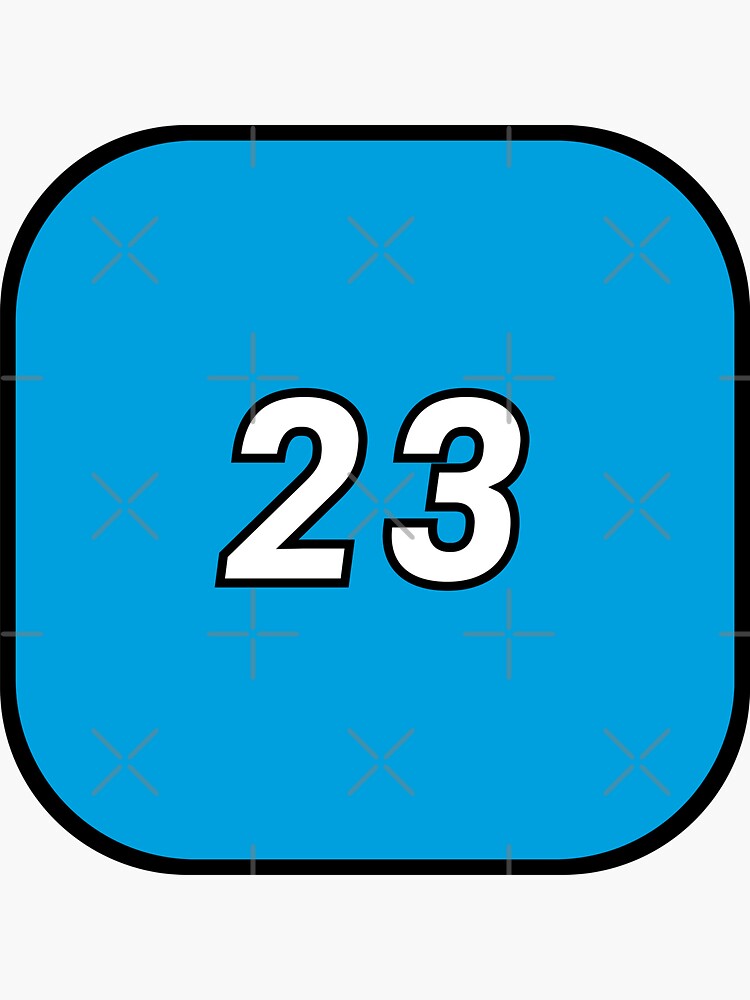 "Alex Albon 23 simple williams square" Sticker for Sale by Tomm-09 ...