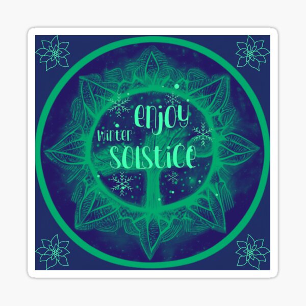 "Enjoy Winter Solstice Design" Sticker for Sale by India2022 | Redbubble