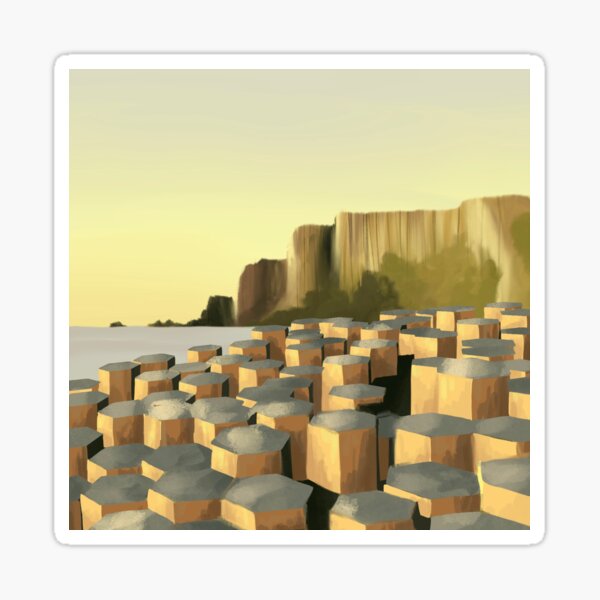 "Columnar Jointing Rocks" Sticker for Sale by Kh220978 | Redbubble