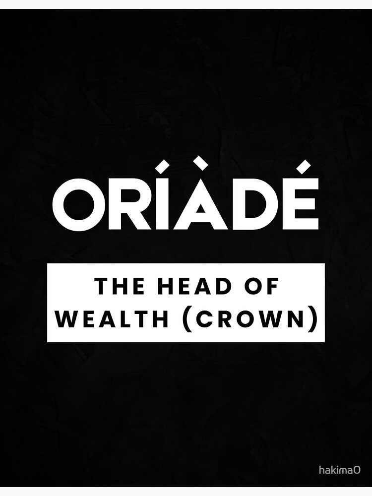 "Oríàdé" Sticker for Sale by hakima0 | Redbubble