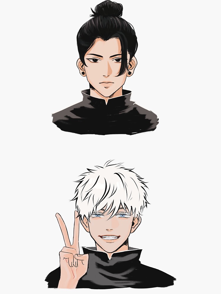 "Jujutsu kaisen stickers gojo and geto" Sticker for Sale by duatdawn ...