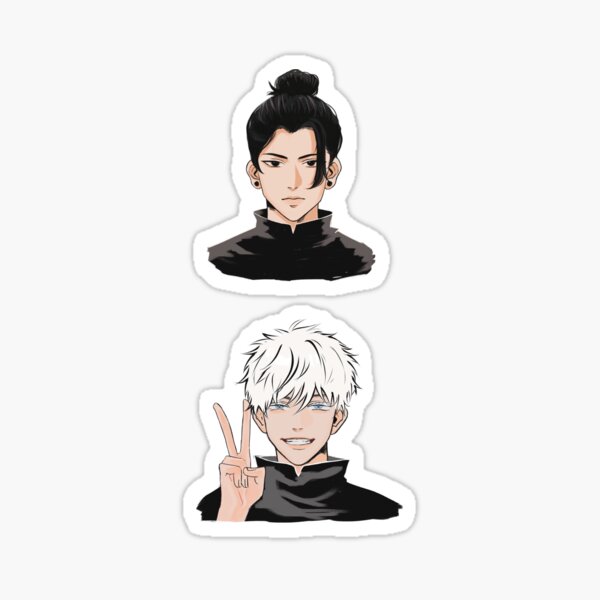 "Jujutsu kaisen stickers gojo and geto" Sticker for Sale by duatdawn ...