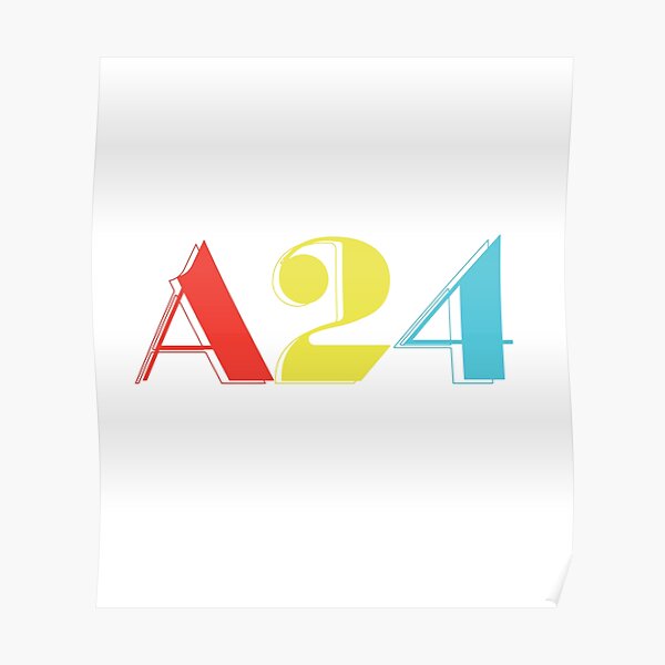 "A24 colors" Poster for Sale by julietagz | Redbubble