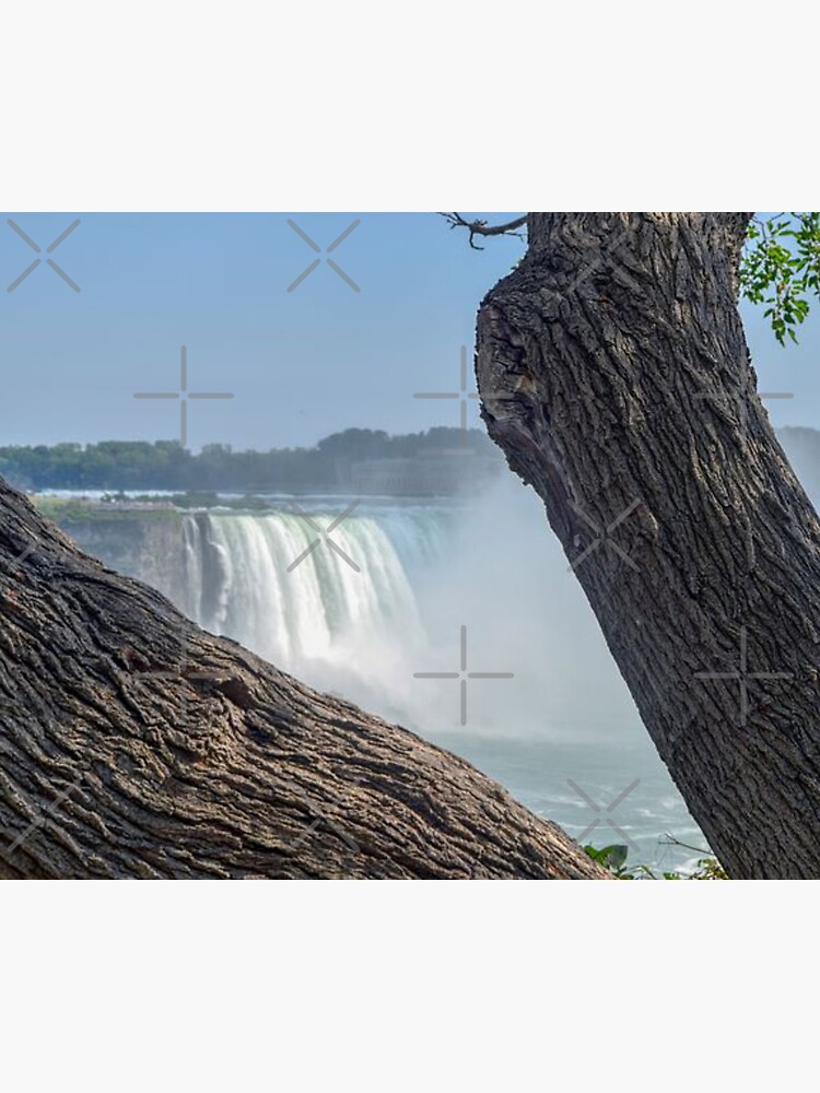 "Niagara Falls, Beautiful waterfall view through the tree" Sticker for ...