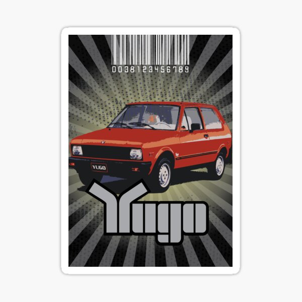 "Old classic car Yugo" Sticker for Sale by Merso74 | Redbubble