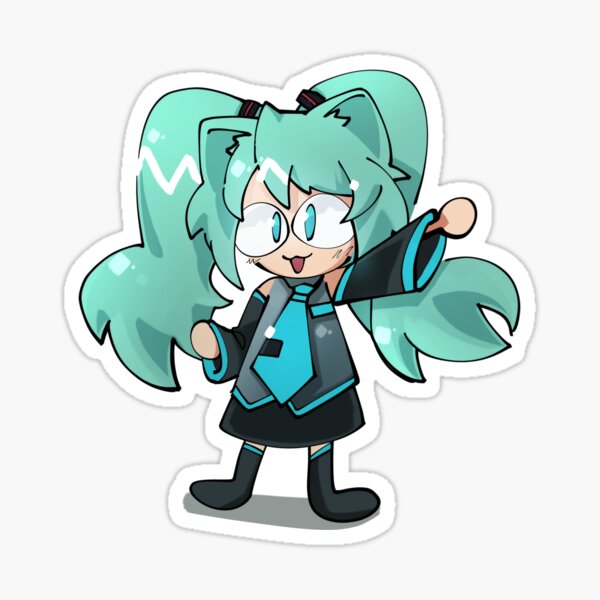 "Miku Neco Arc" Sticker for Sale by DarnEmCats | Redbubble