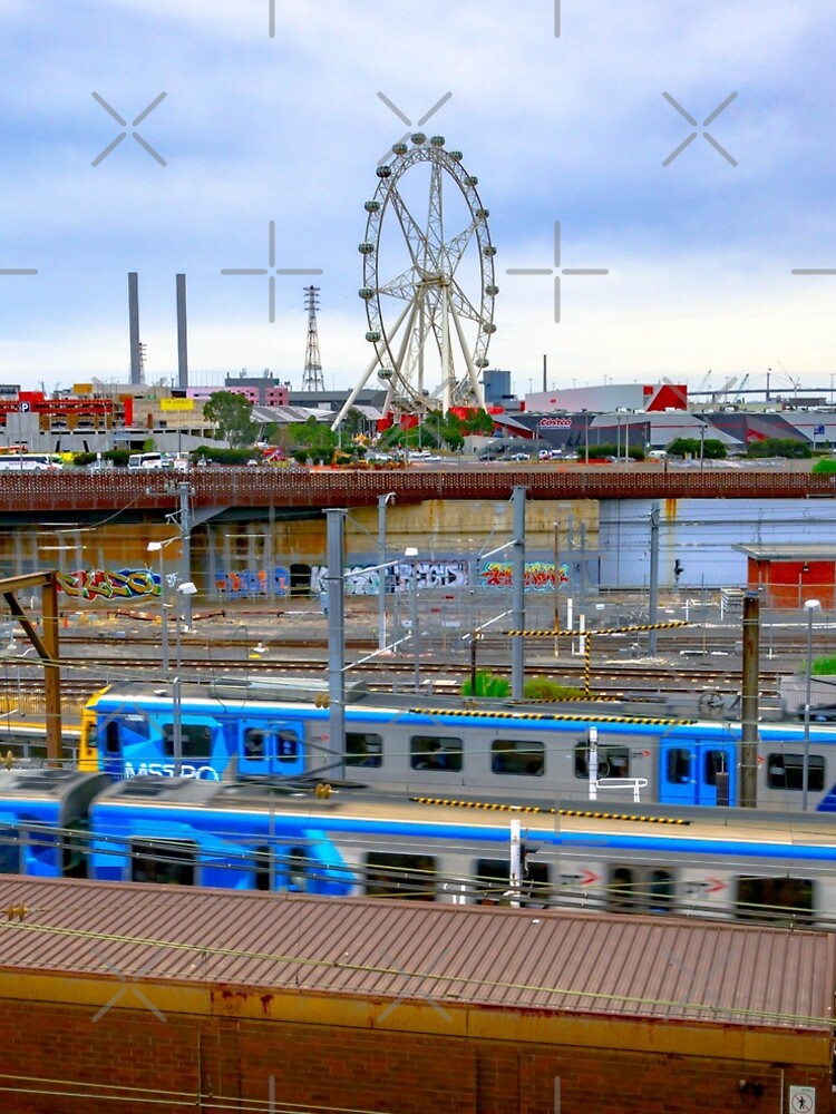 "Busy North Melbourne Station - Melbourne, Victoria" A-Line Dress for ...