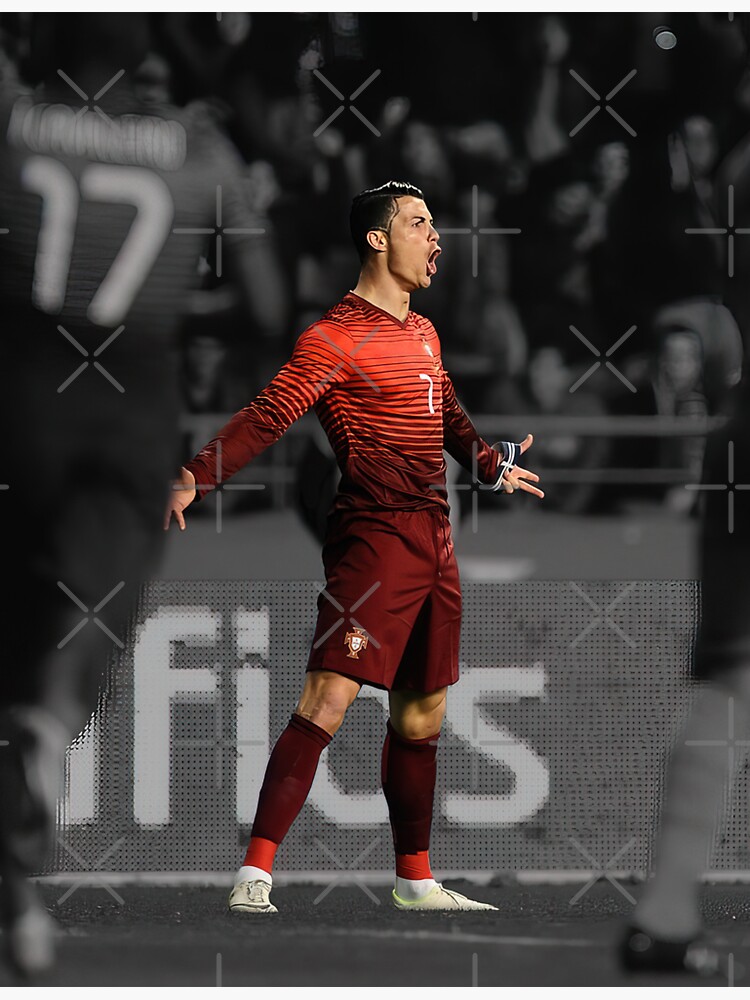 Sticker « Cristiano Ronaldo Siuuuuuu, impression d'affiche, décoration ...
