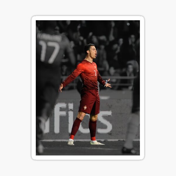 Sticker « Cristiano Ronaldo Siuuuuuu, impression d'affiche, décoration ...