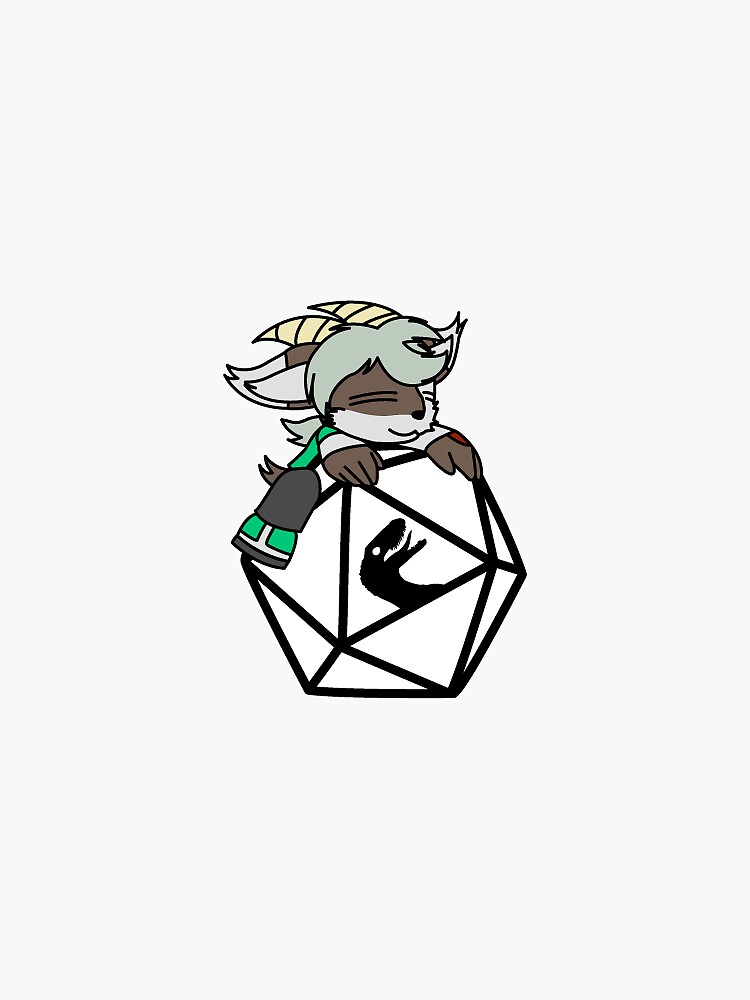 "Dice Raptor +Key" Sticker for Sale by Shardeh | Redbubble