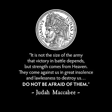 "Judah Maccabee Quote W" Poster for Sale by twHistory | Redbubble