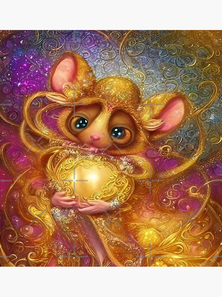 "Little Golden Mouse" Sticker for Sale by AmazingCorn | Redbubble