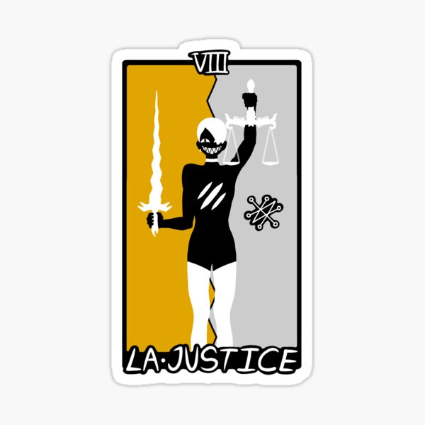 "Justice" Sticker for Sale by TricoAshe | Redbubble