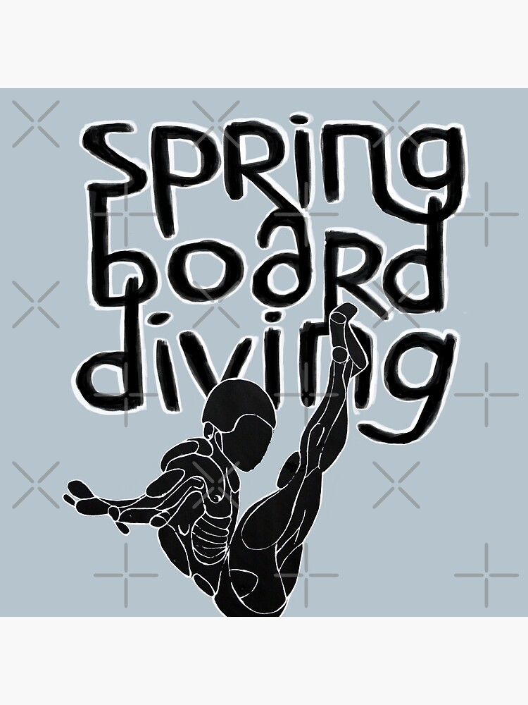"springboard diver, high dive ,springboard diving" Poster for Sale by ...