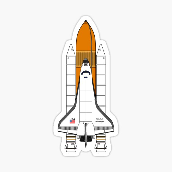 "Challenger (Full Stack)" Sticker for Sale by Mcxter | Redbubble