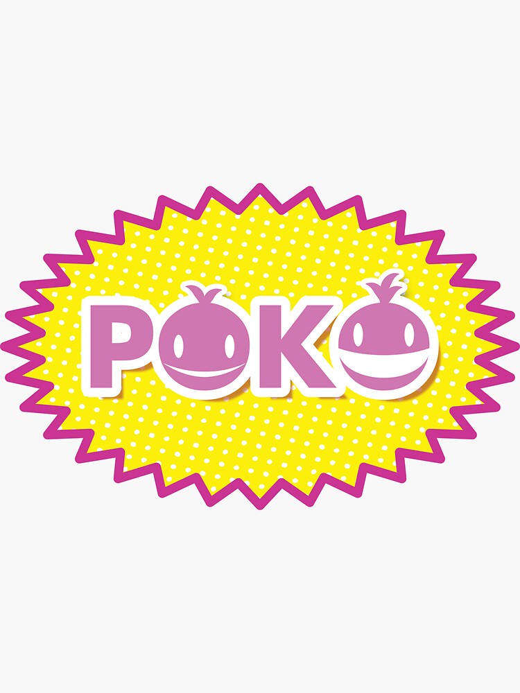 "Poko Logo" Sticker for Sale by CubePunks | Redbubble