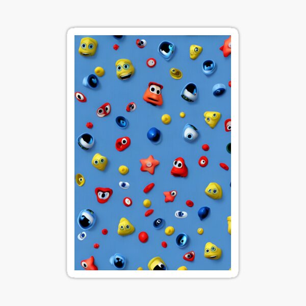 "Silly Blobs Friends" Sticker for Sale by PatternZone | Redbubble