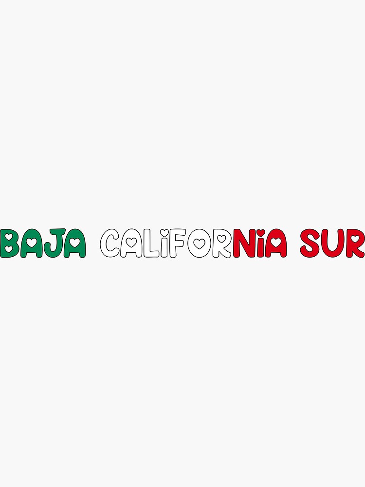 "Baja California Sur Mexico" Sticker for Sale by StudioSirenita | Redbubble