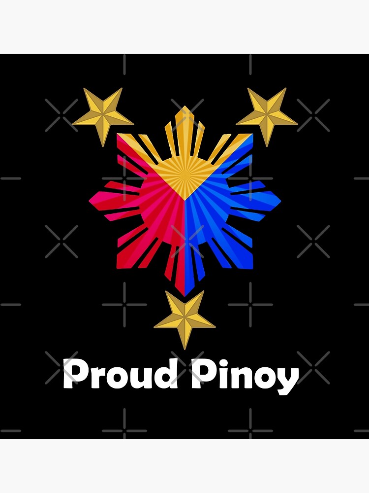 "Philippine Filipino - Proud Pinoy On Black" Poster for Sale by YOLOZ ...