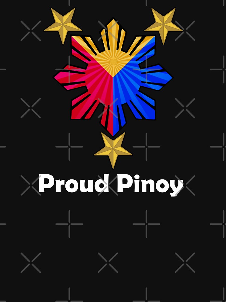 "Philippine Filipino - Proud Pinoy On Black" T-shirt for Sale by YOLOZ ...